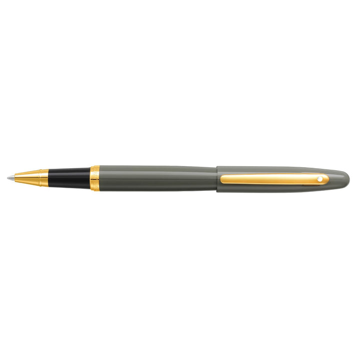 Sheaffer VFM 9427 Glossy Light Gray Rollerball Pen with Gold-Tone Trim ...